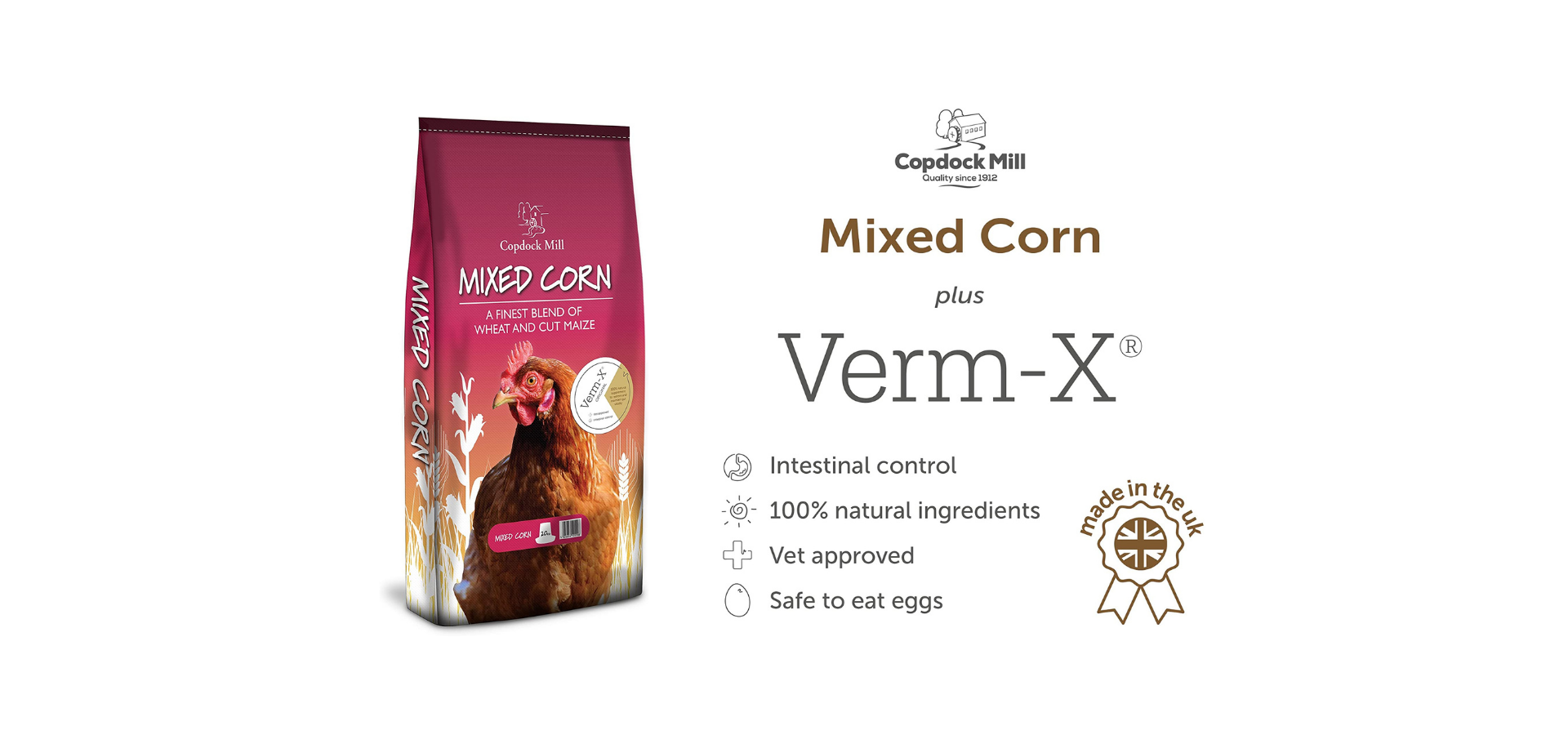 NEW Copdock Mill Mixed Corn with Verm-X - Copdock Mill Wholesale